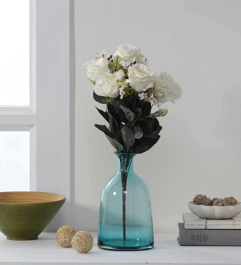 Pollination Artificial Splendacious Rose Flower Bunch Without Pot